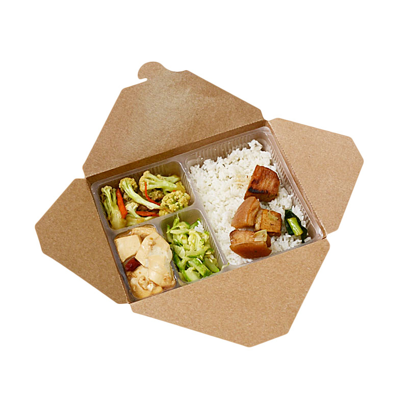 Eco-Friendly Kraft Paper Fast Food Box