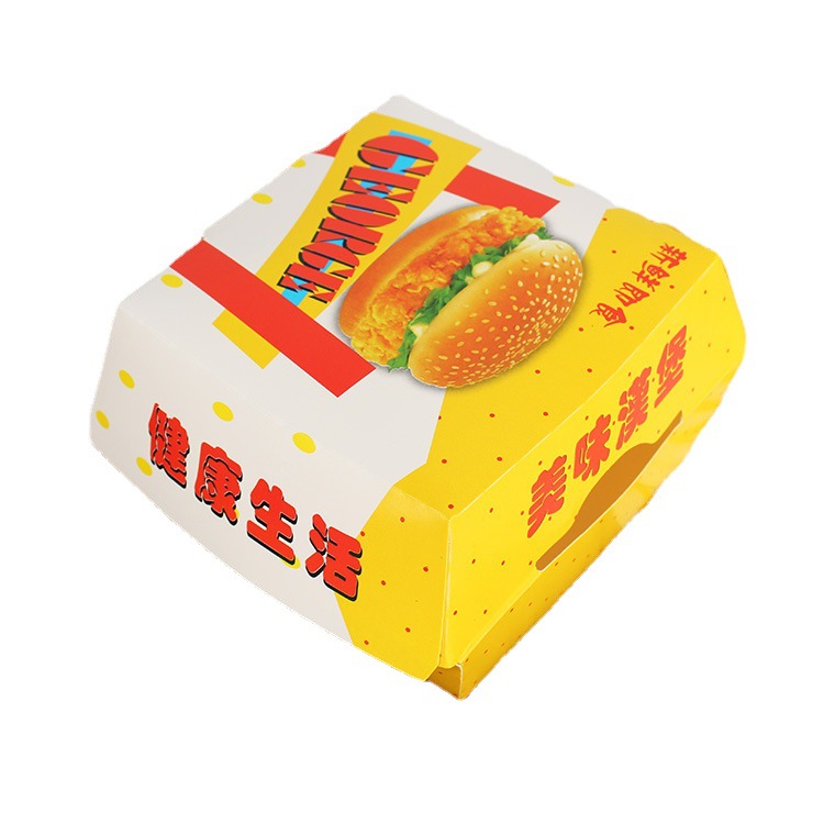 Forming Adhesive-Free Folding Hamburger Box
