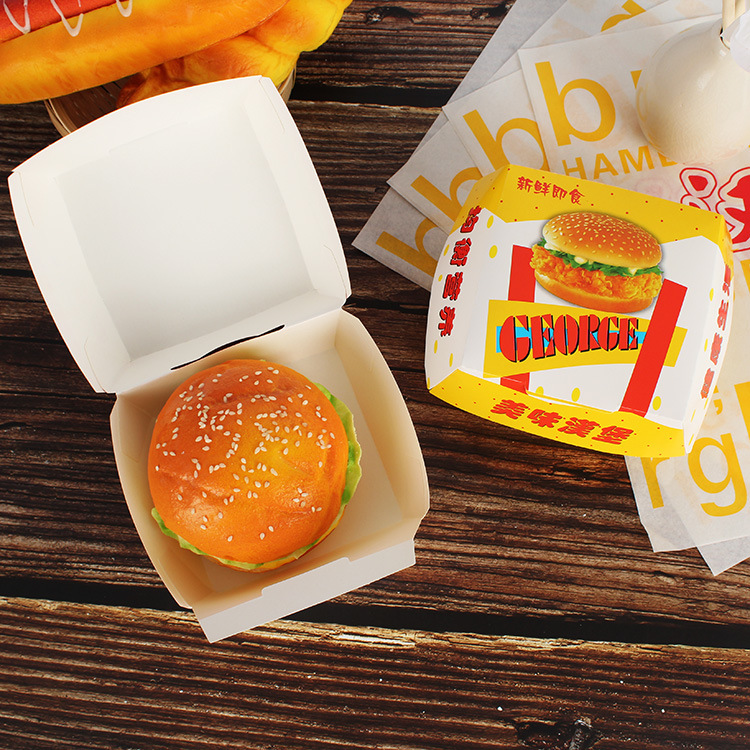 Forming Adhesive-Free Folding Hamburger Box