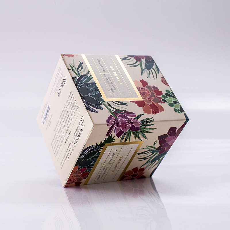 Special Paper Hot Stamping Candle Packaging Box